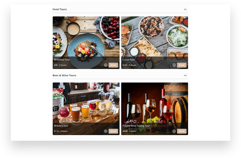 Booking page layouts (booking modes for the customer interface) – Bookeo