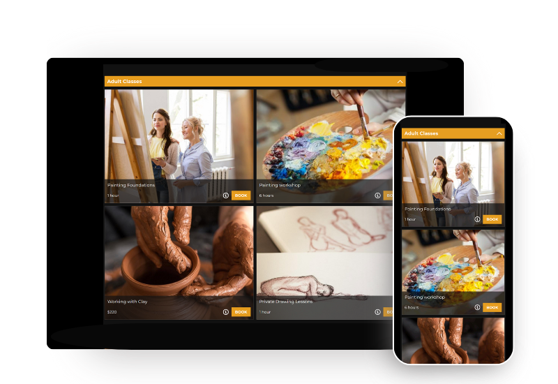 Booking page layouts (booking modes for the customer interface) – Bookeo