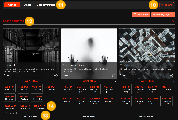 Booking page layouts (booking modes for the customer interface) – Bookeo